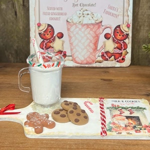 Milk Cookies for Santa, Cookie Board, Christmas Gift, Cookies for Santa ...
