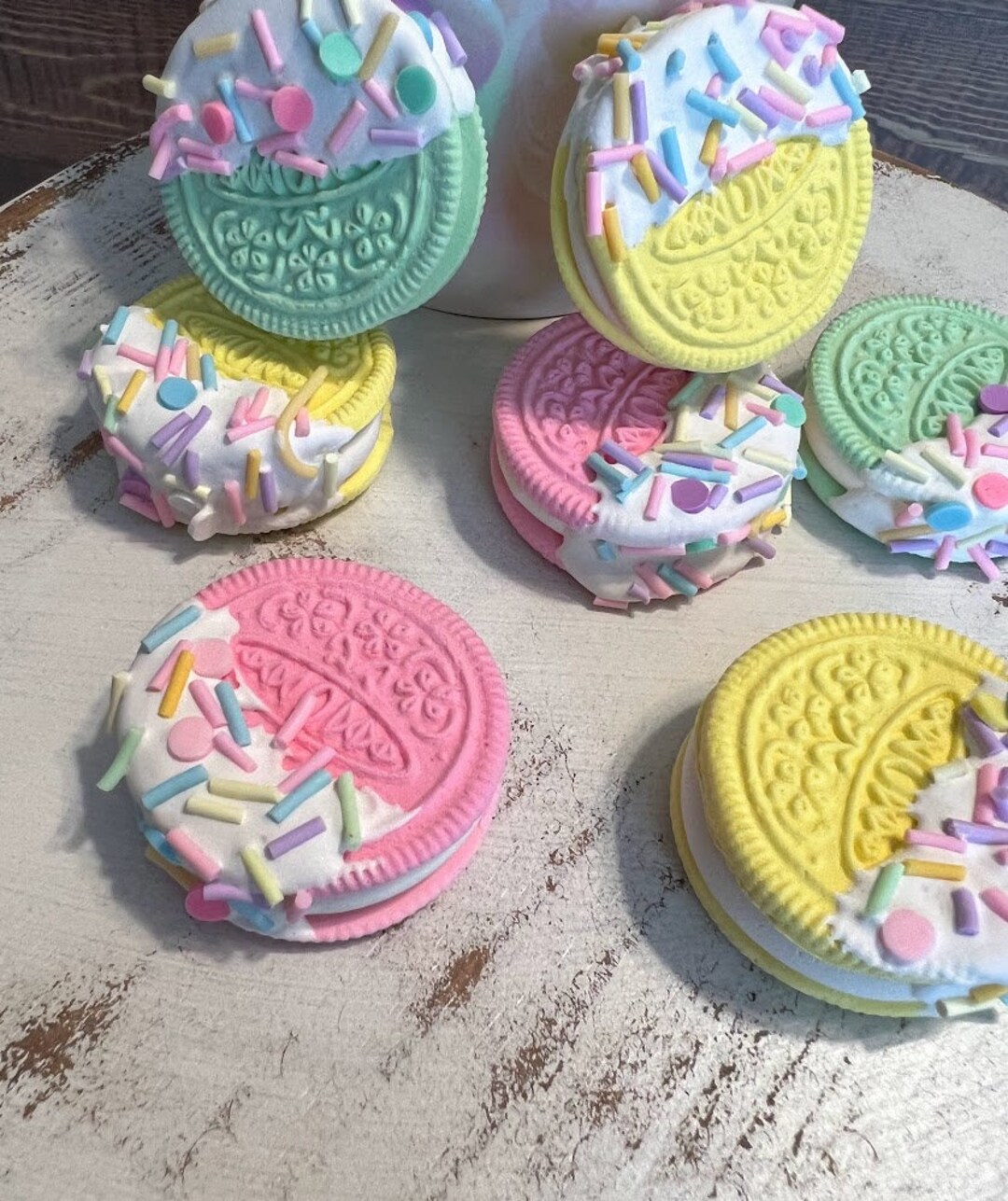 Sets of Fake Cookies, Easter Cookies, Faux Cookies, Tier Tray Decor ...