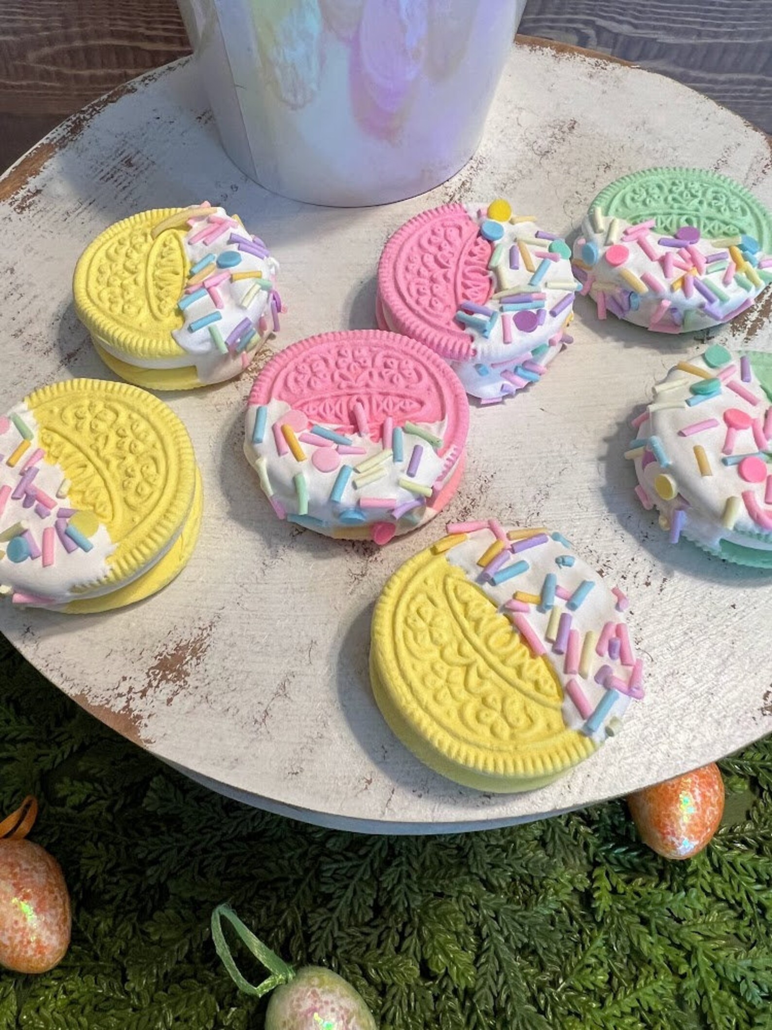 Sets of Fake Cookies Easter Cookies Faux Cookies Tier Tray - Etsy