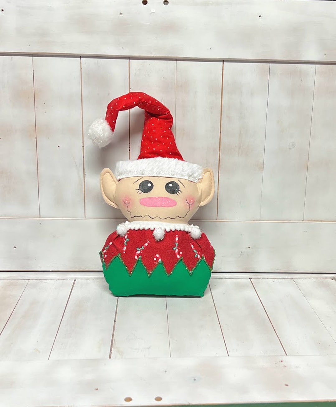 Elf Shelf Sitter, Wreath Attachment, Candy Cane , Christmas Wreath ...