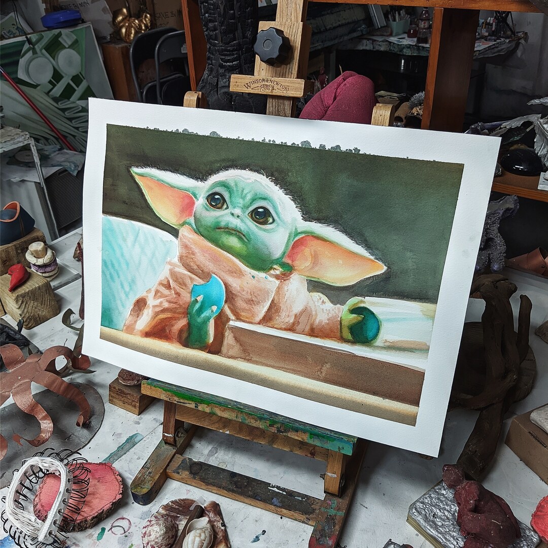 Lámina Grogu / the Mandalorian Grogu Print / the Mandalorian - Etsy
