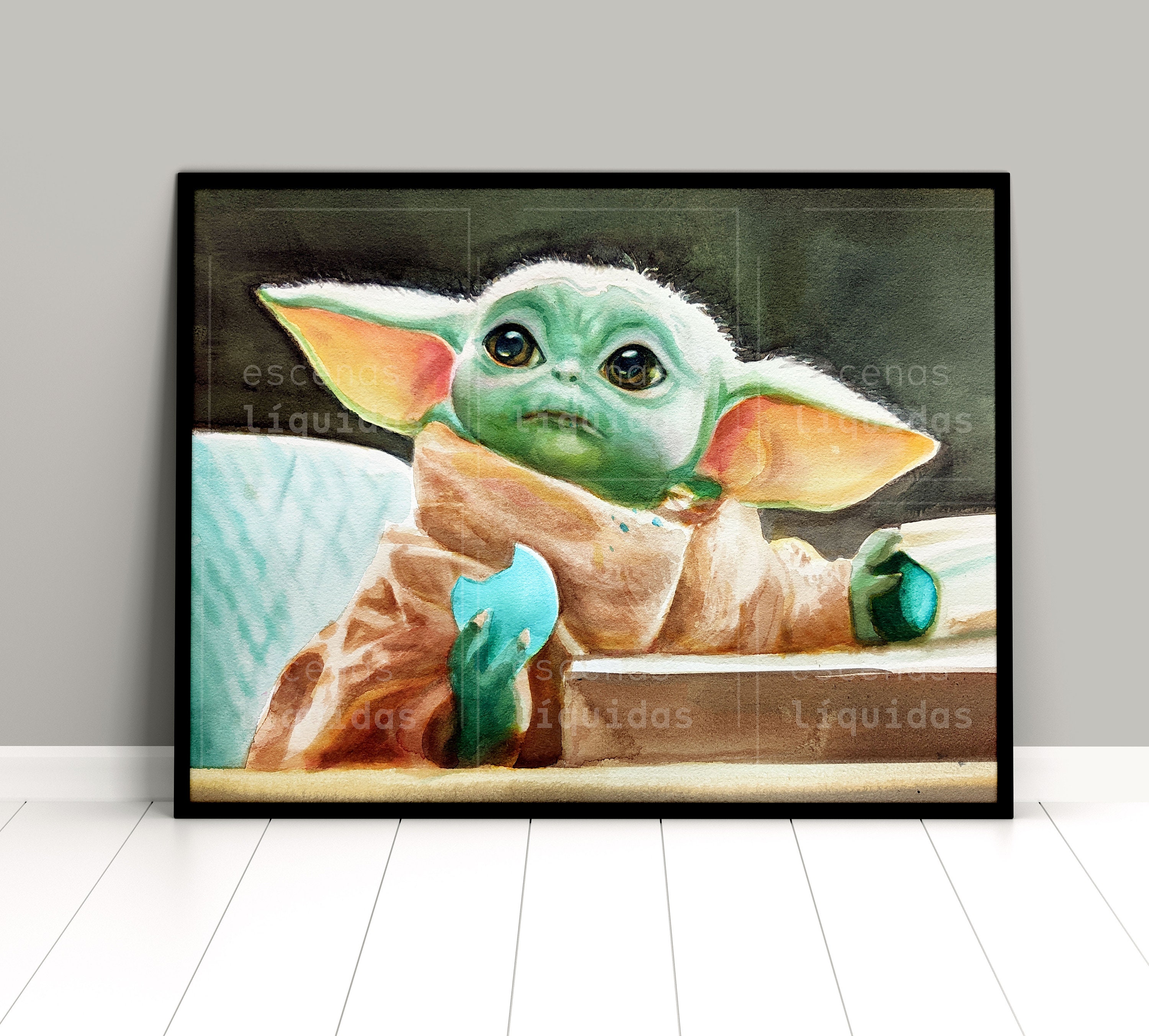 Grogu Print / the Mandalorian Grogu Print / the Mandalorian - Etsy