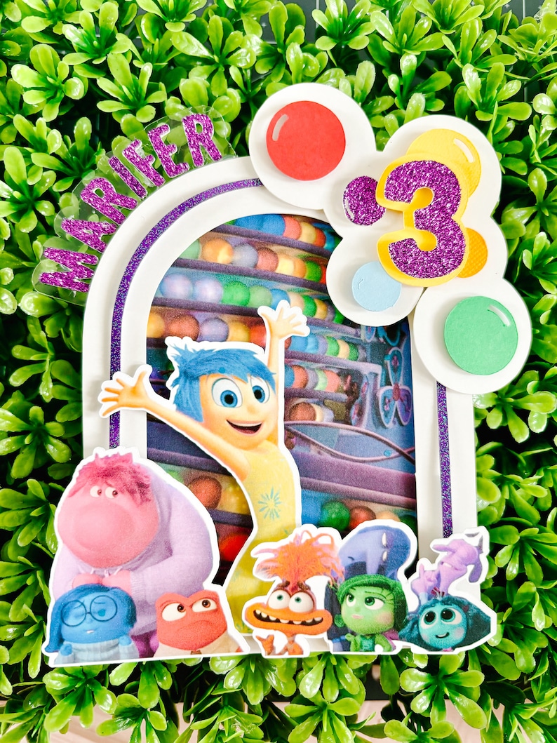 Inside Out Cake Topper - Etsy