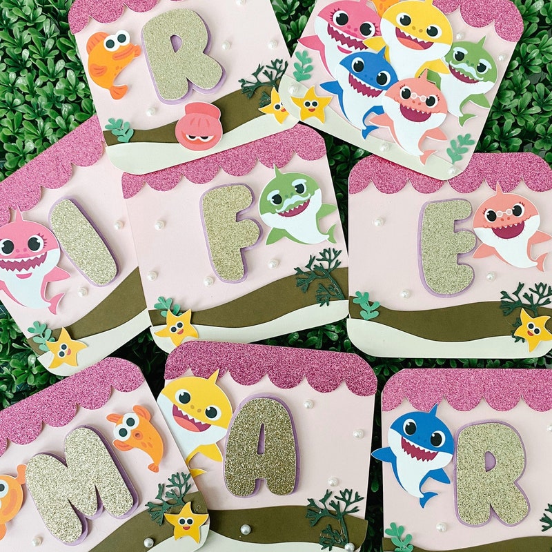 Shark Birthday Banner - Etsy