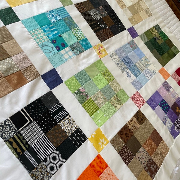 Color Block Quilt - Etsy