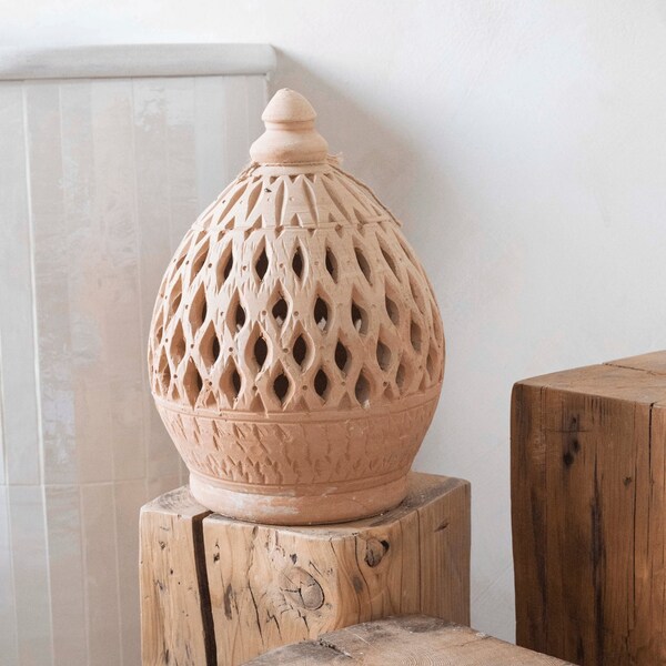 Clay Lantern - Etsy