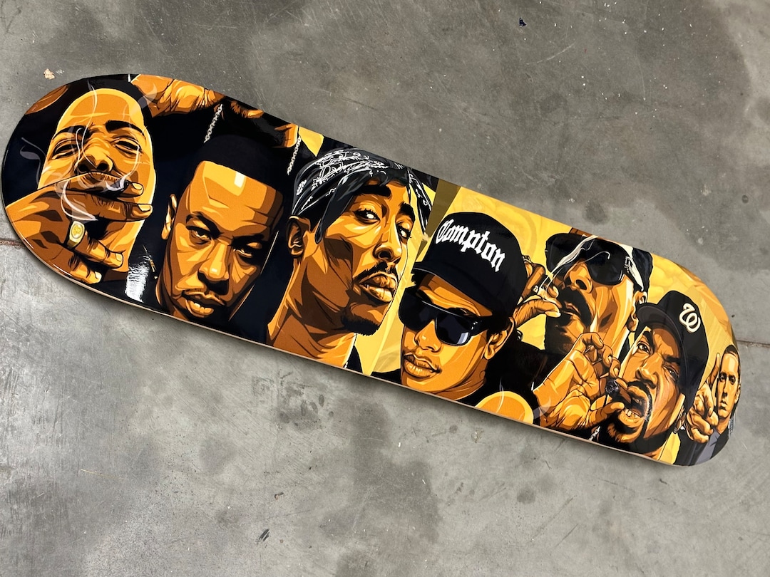 West Coast Rap Skateboard Deck - Etsy