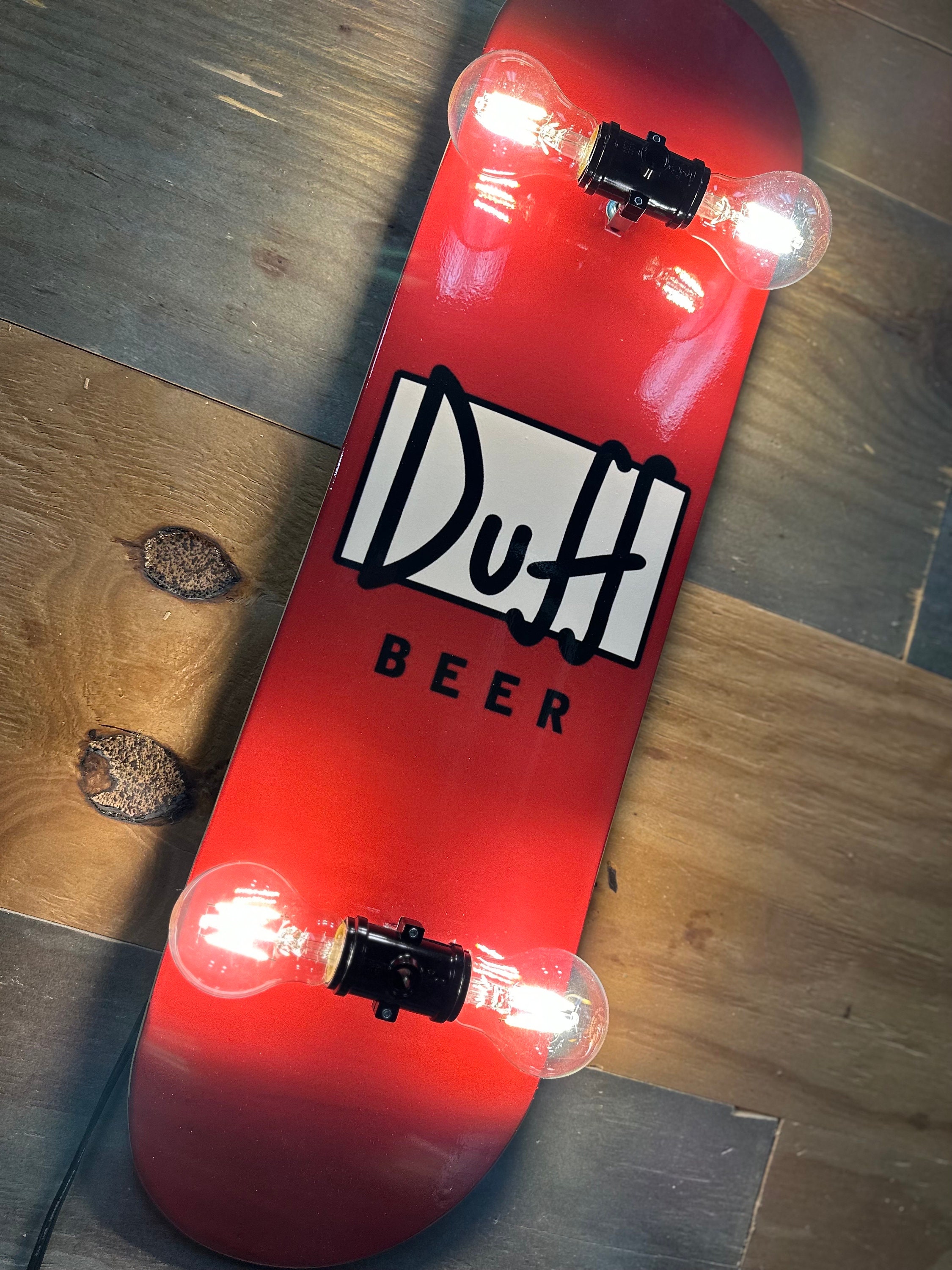 Duff Beer Skateboard Lamp - Etsy