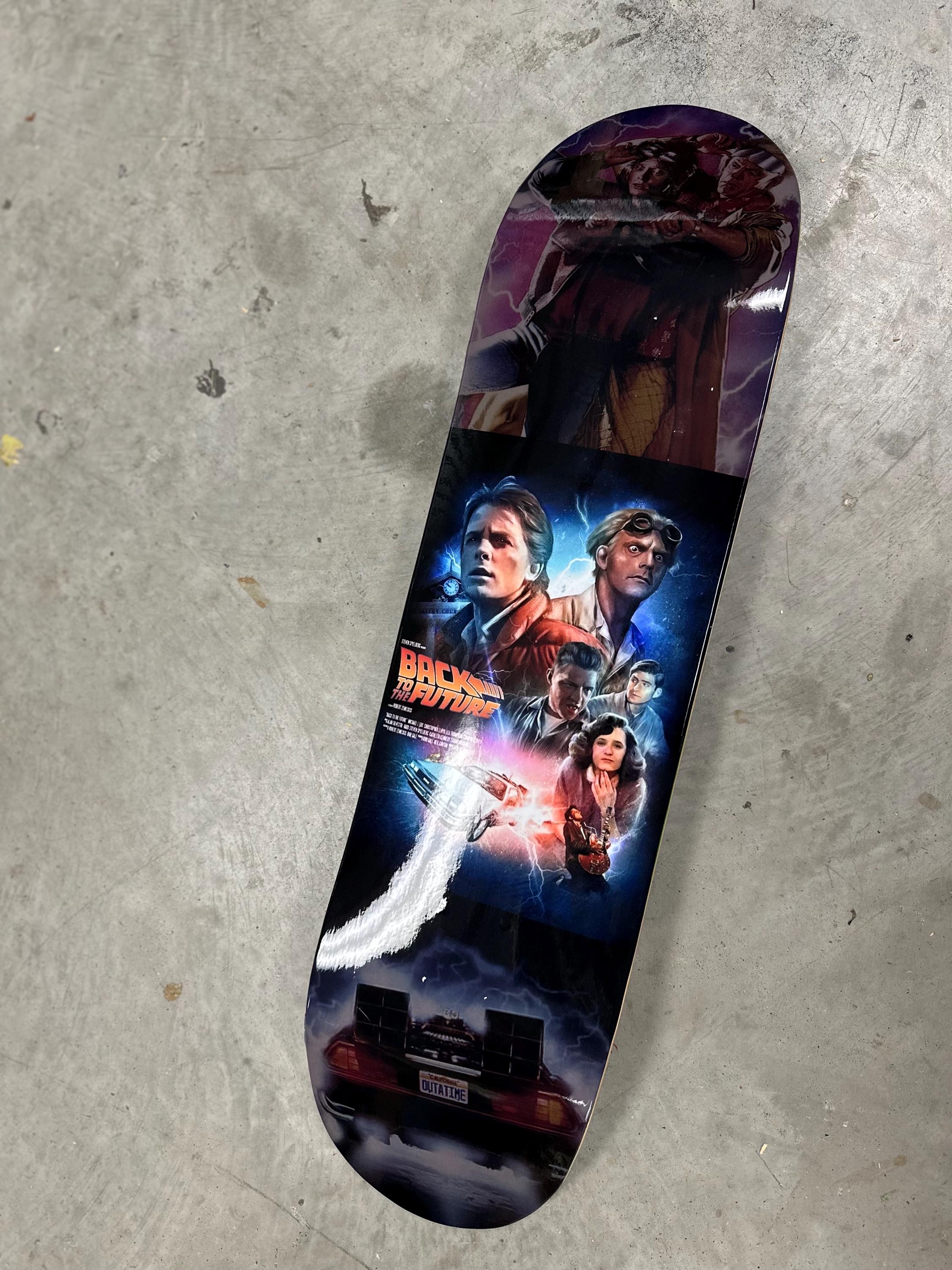 Back to the Future Skateboard Deck - Etsy