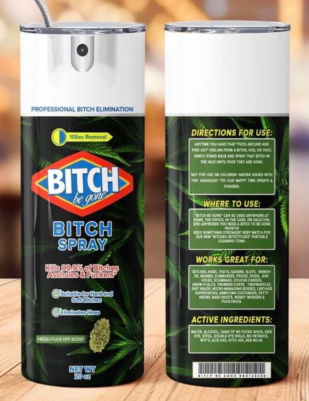 B*tch Be Gone Spray Tumbler - Etsy