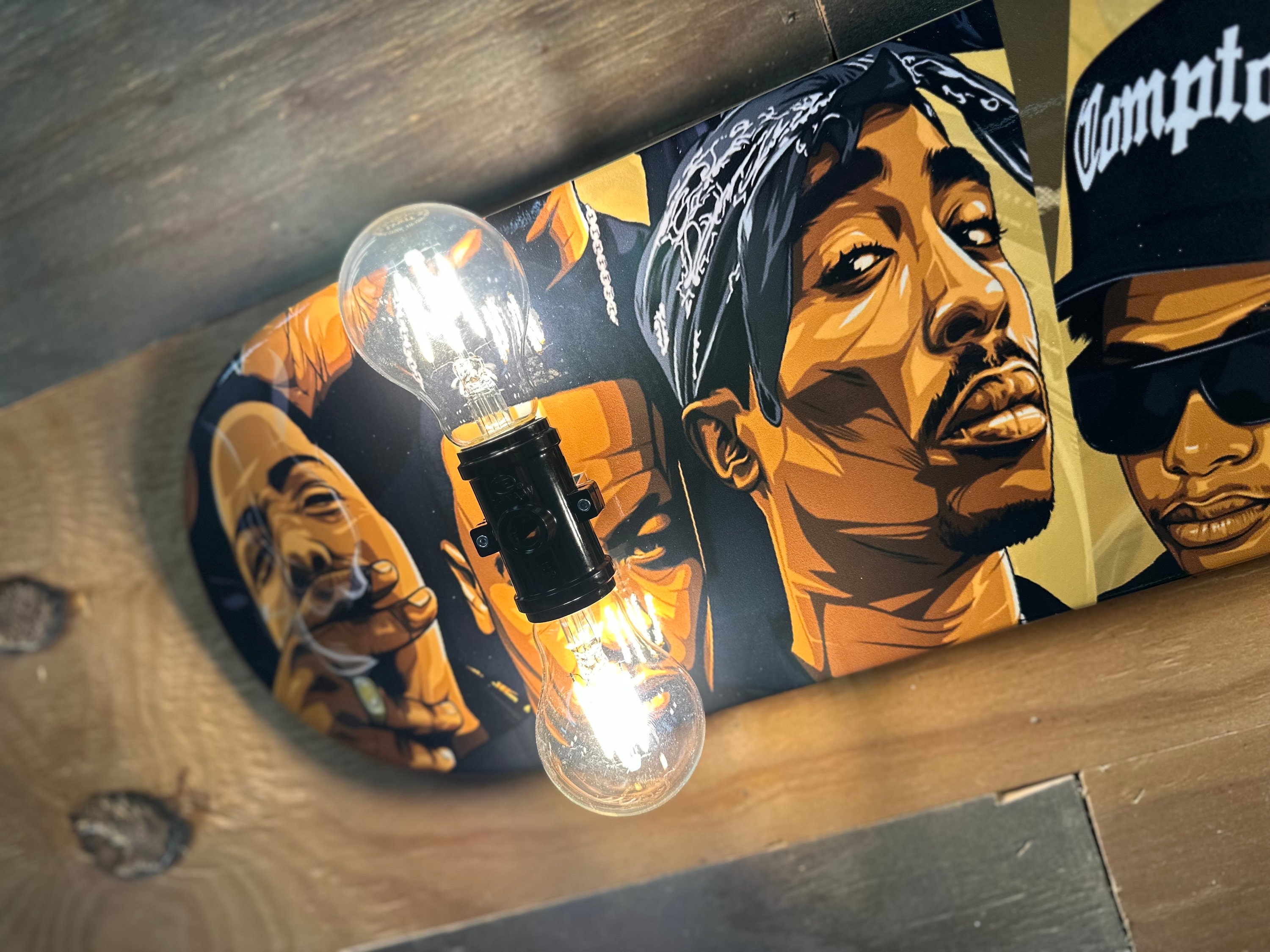 West Coast Rap Skateboard Lamp - Etsy
