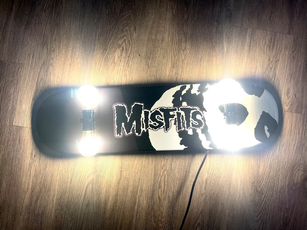 The Misfits Skateboard Lamp - Etsy