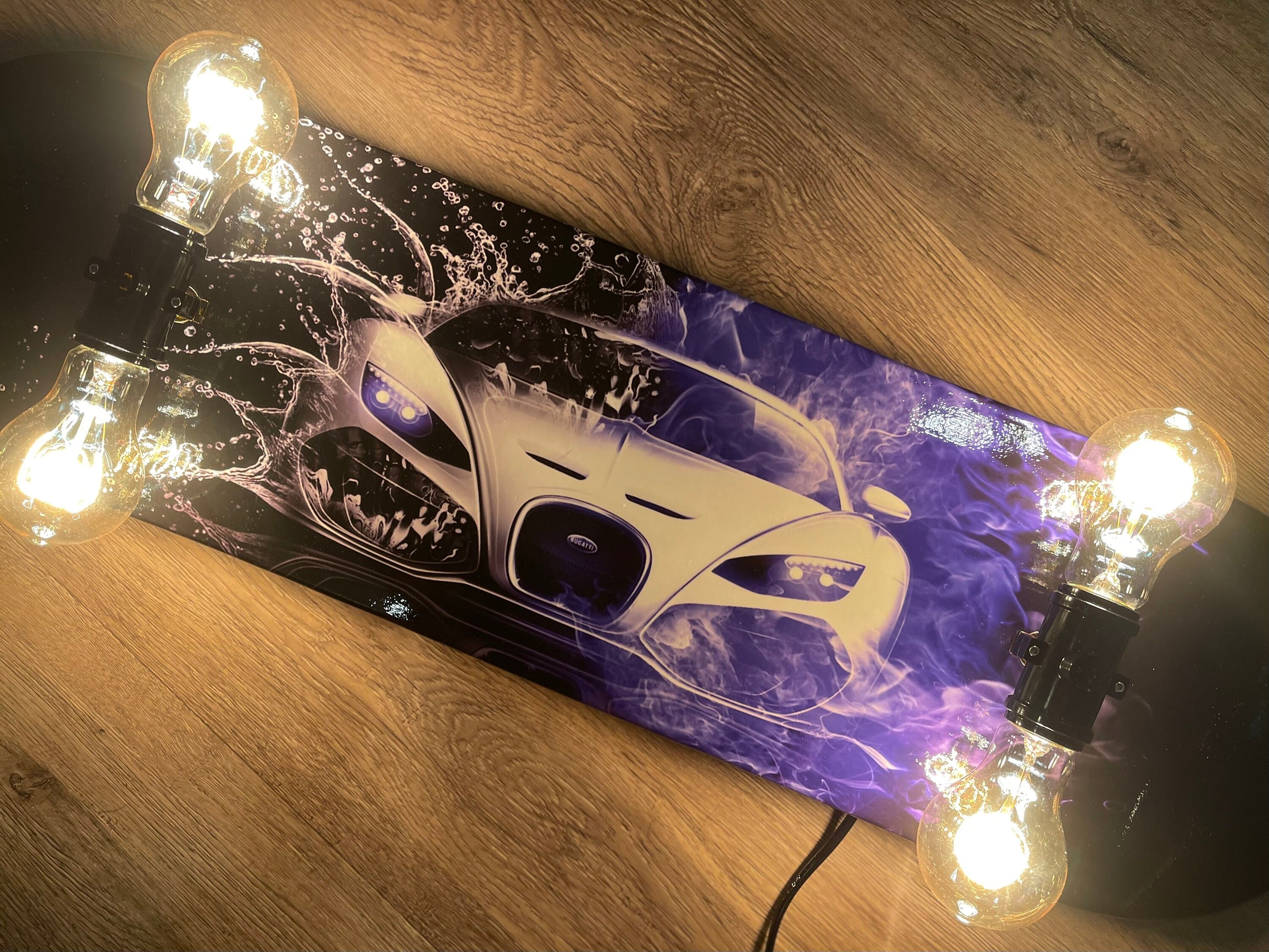 Bugatti Skateboard Lamp - Etsy