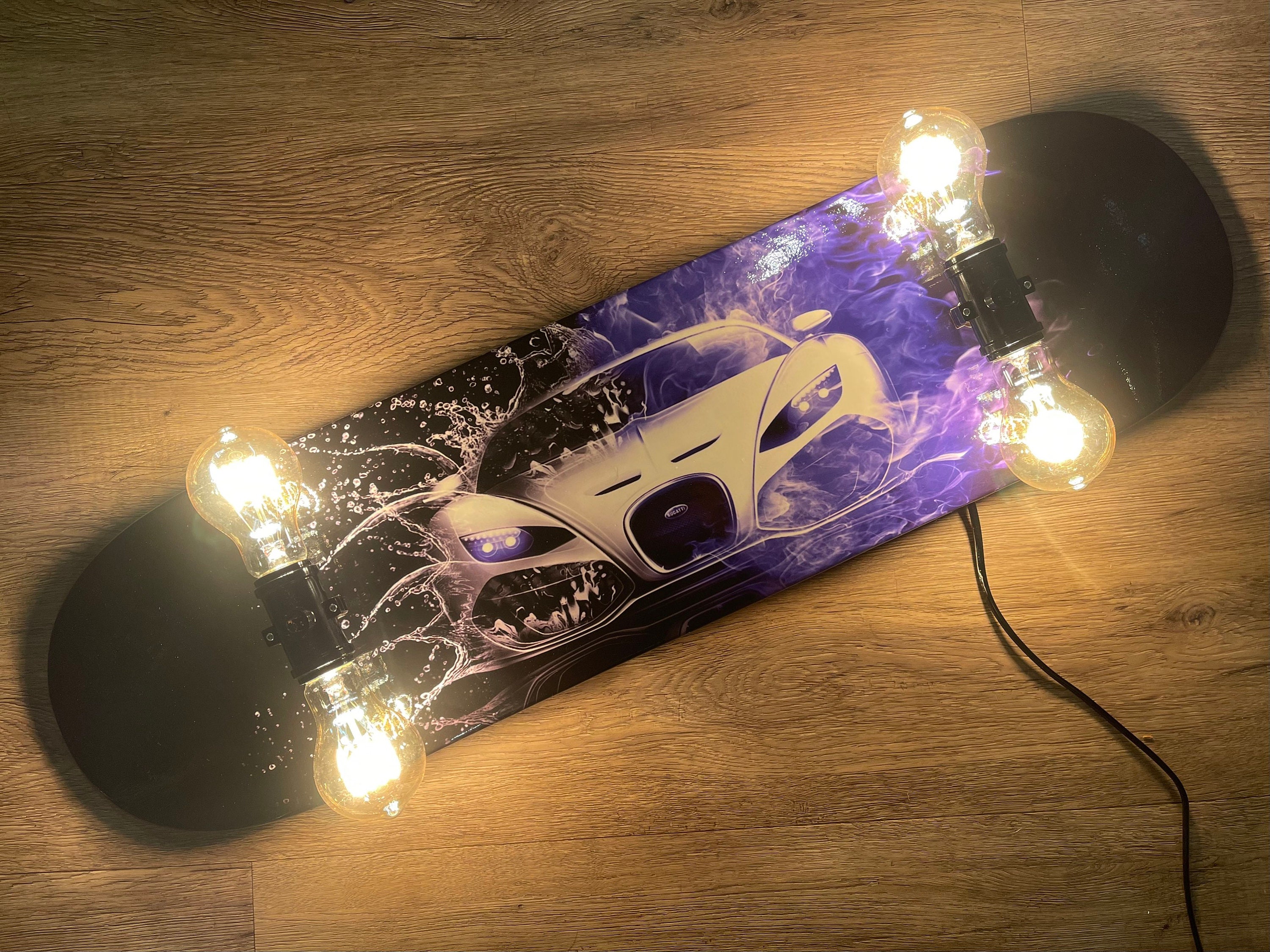 Bugatti Skateboard Lamp - Etsy