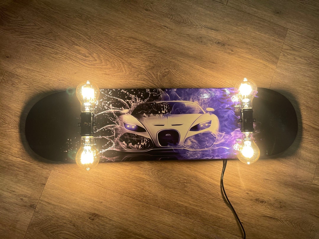 Bugatti Skateboard Lamp - Etsy