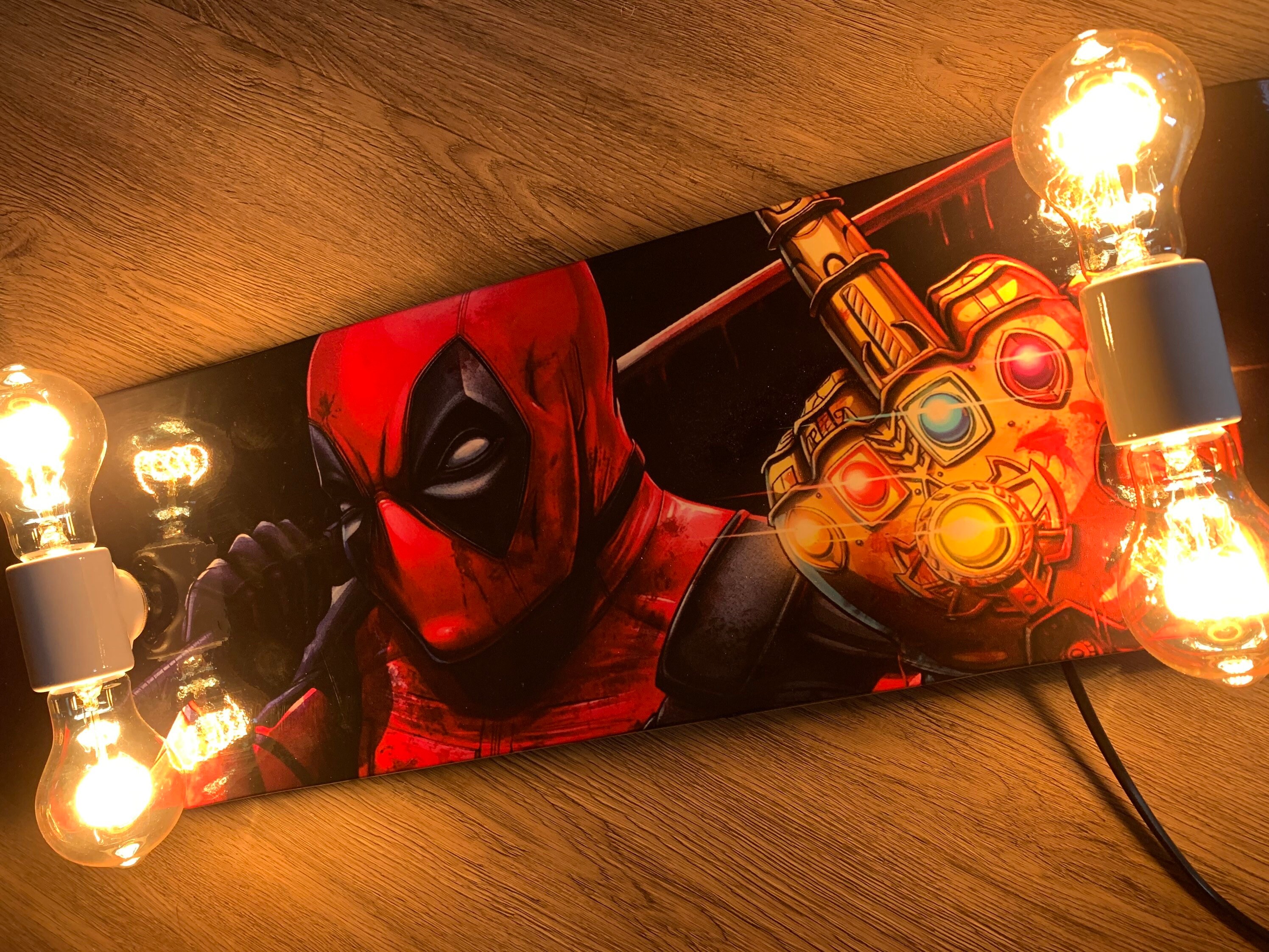 Deadpool Skateboard Lamp - Etsy