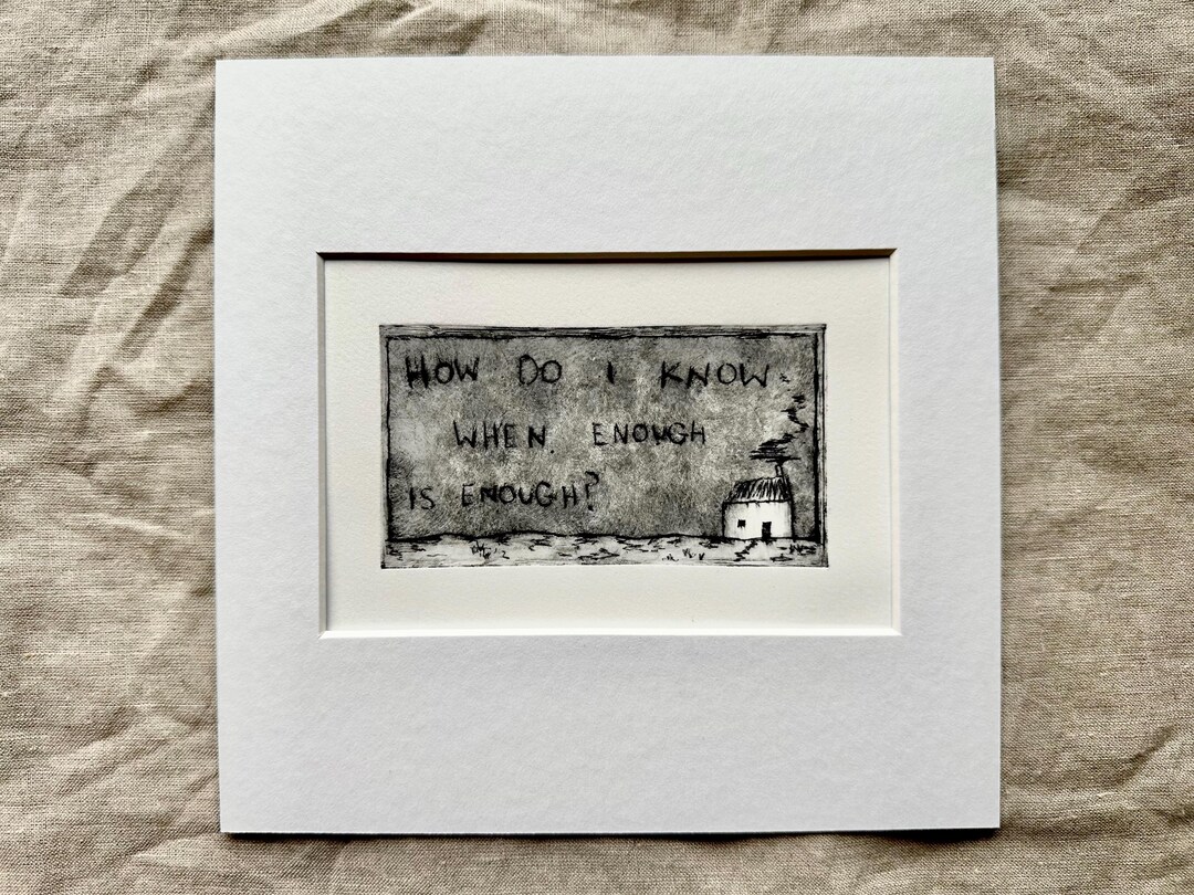 Tiny Poem Drypoint Tetrapak Etching Print Tofu Carton - Etsy