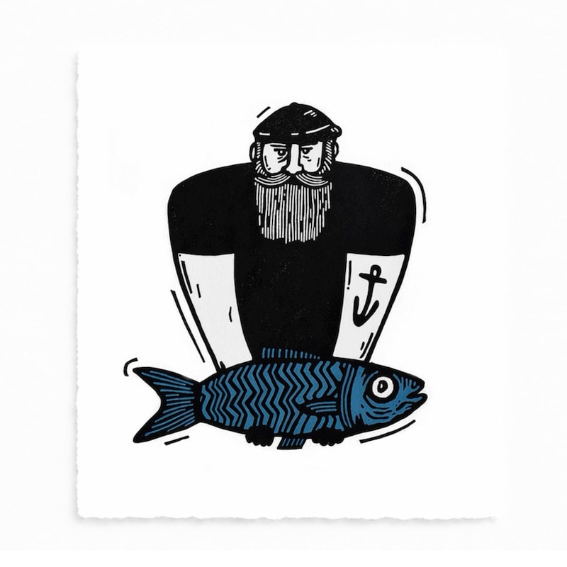 Linocut, Animals - Etsy UK