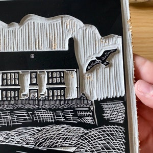 Linocut Print 'seagull Cottage' Original Lino Print Coastal Holiday ...
