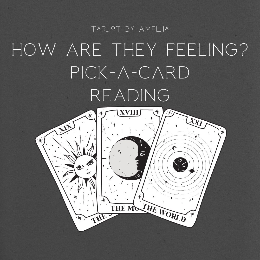 What Are They Feeling Pick-a-card Tarot Reading - Etsy