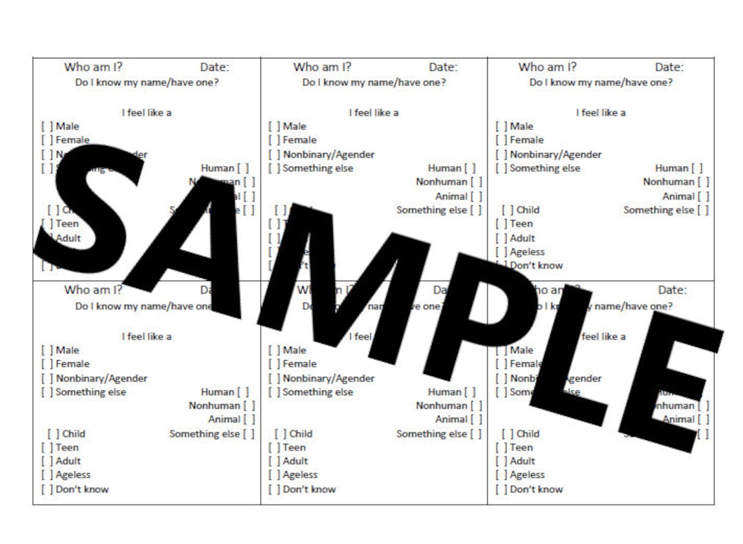 DID/OSDD System Folder Sheets [dissociative Identity Disorder ...