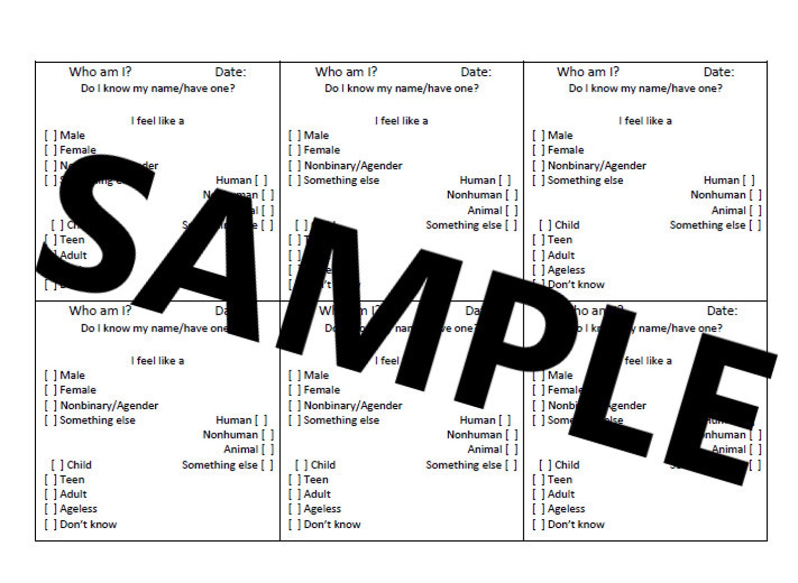 DID/OSDD System Folder Sheets [dissociative Identity Disorder ...