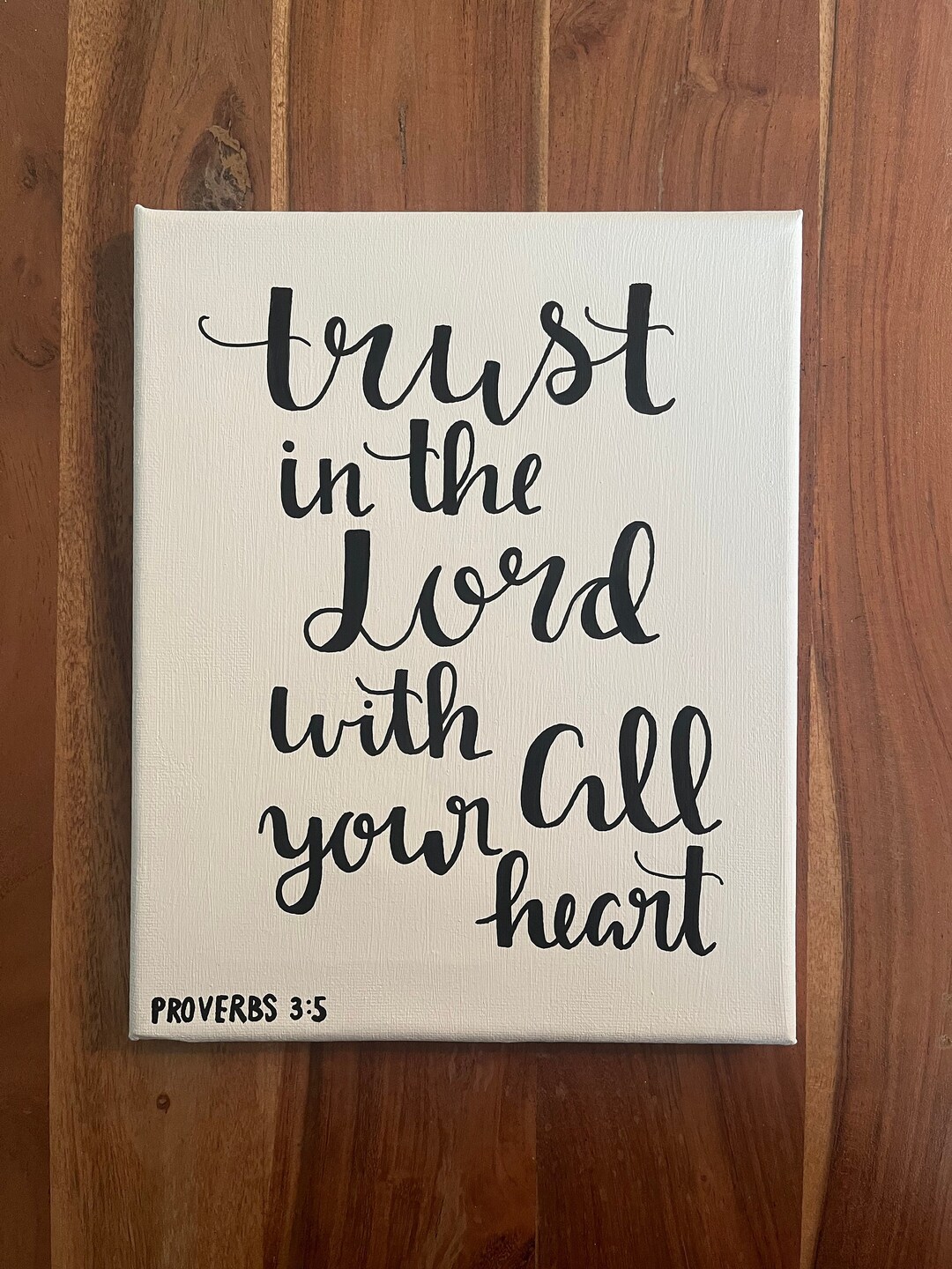 Proverbs 3:5 Scripture Wall Art - Etsy