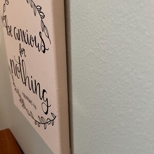 Philippians 4:6 Be Anxious for Nothing Scripture Wall Art - Etsy