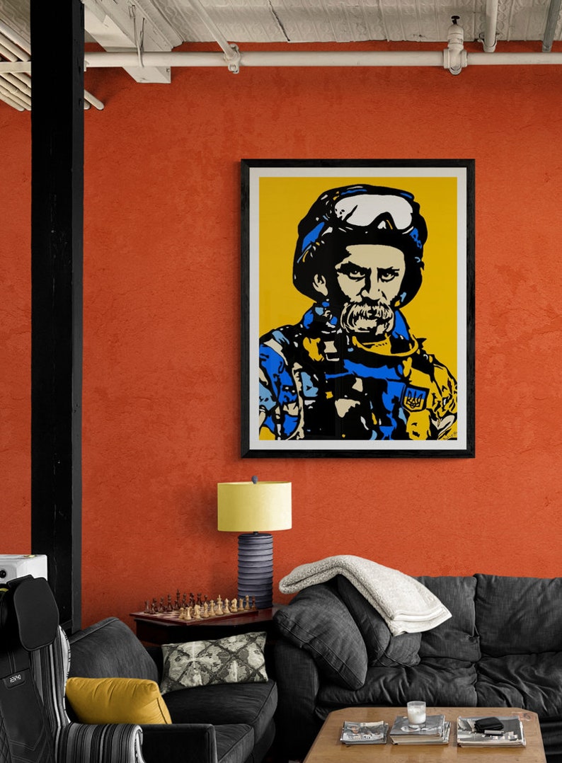 Taras Shevchenko Poster Digital File Ukrainian Pop Art - Etsy