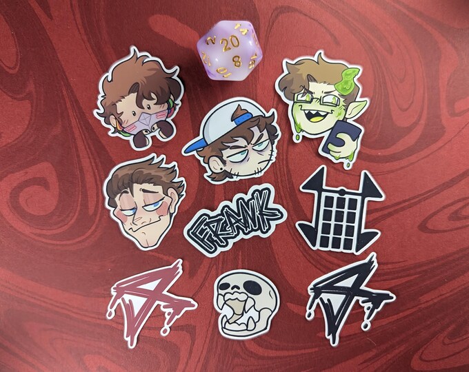 Generation Loss Sticker Set (9pcs) – Slimecicle, Ranboo, Sneegsnag ...