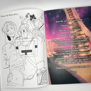 Fan-made Dream SMP Coloring Book DSMP Wilbursoot, Quackity, Tubbo ...