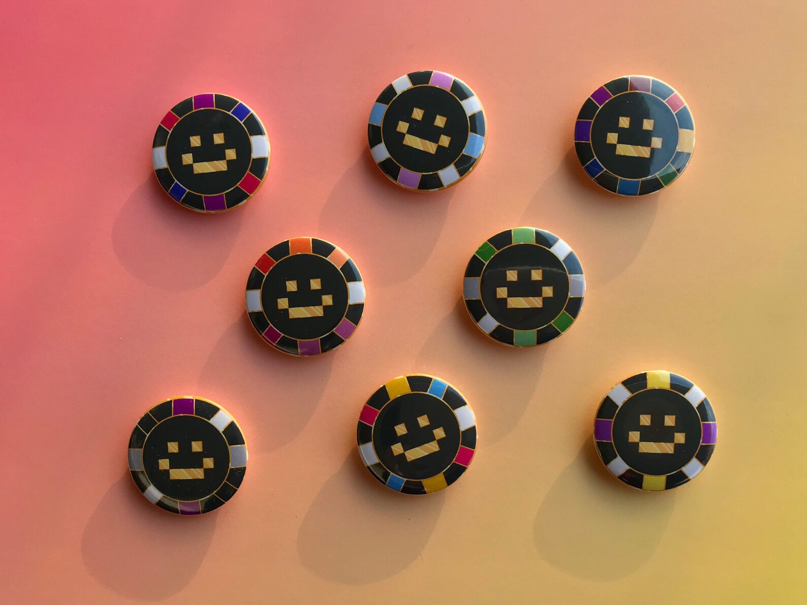 Las Nevadas Pokerchip LGBTQ Pride Buttons DSMP / Dream SMP - Etsy