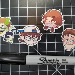 Generation Loss 9pc Sticker Set | Slimecicle, Ranboo, Sneegsnag ...