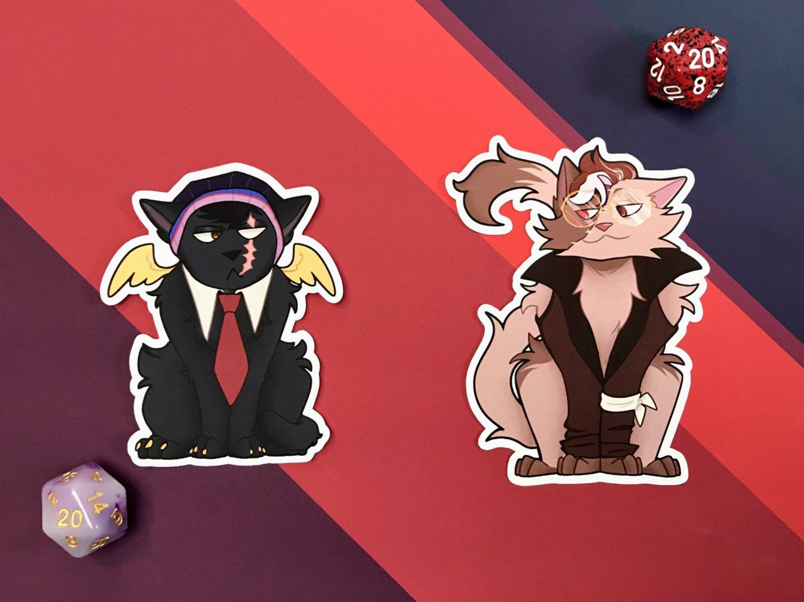 Tnt Duo Cat Stickers D Dsmp Dream Smp Alex Quackity Etsy
