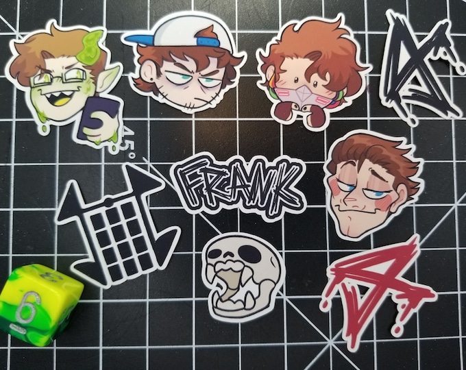 Generation Loss 9pc Sticker Set | Slimecicle, Ranboo, Sneegsnag ...