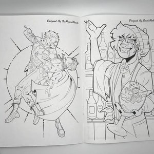 Fan-made Dream SMP Coloring Book DSMP Wilbursoot, Quackity, Tubbo ...