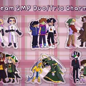 2.5 Dreamsmp Duo / Trio Charms DSMP Karlnapity, Sandduo, Crimeboys ...