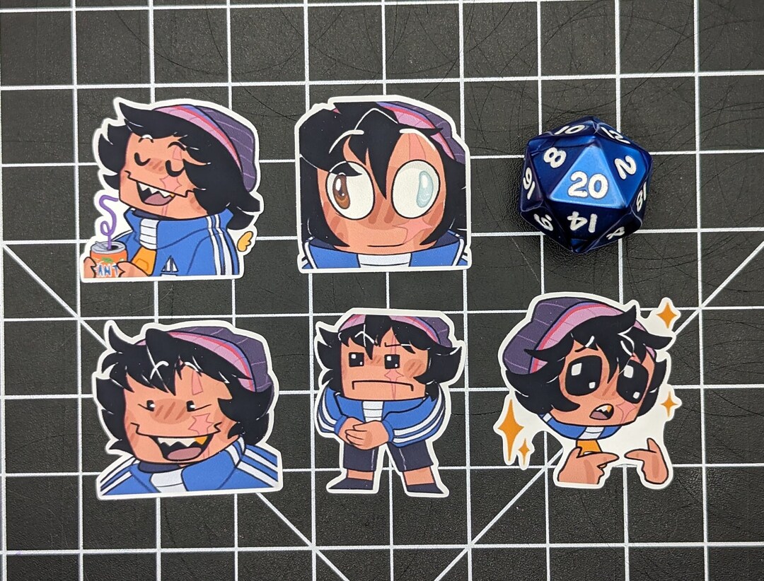 Quackity Twitch Emote Style 6pc Sticker Pack Patito, QSMP, Minecraft ...