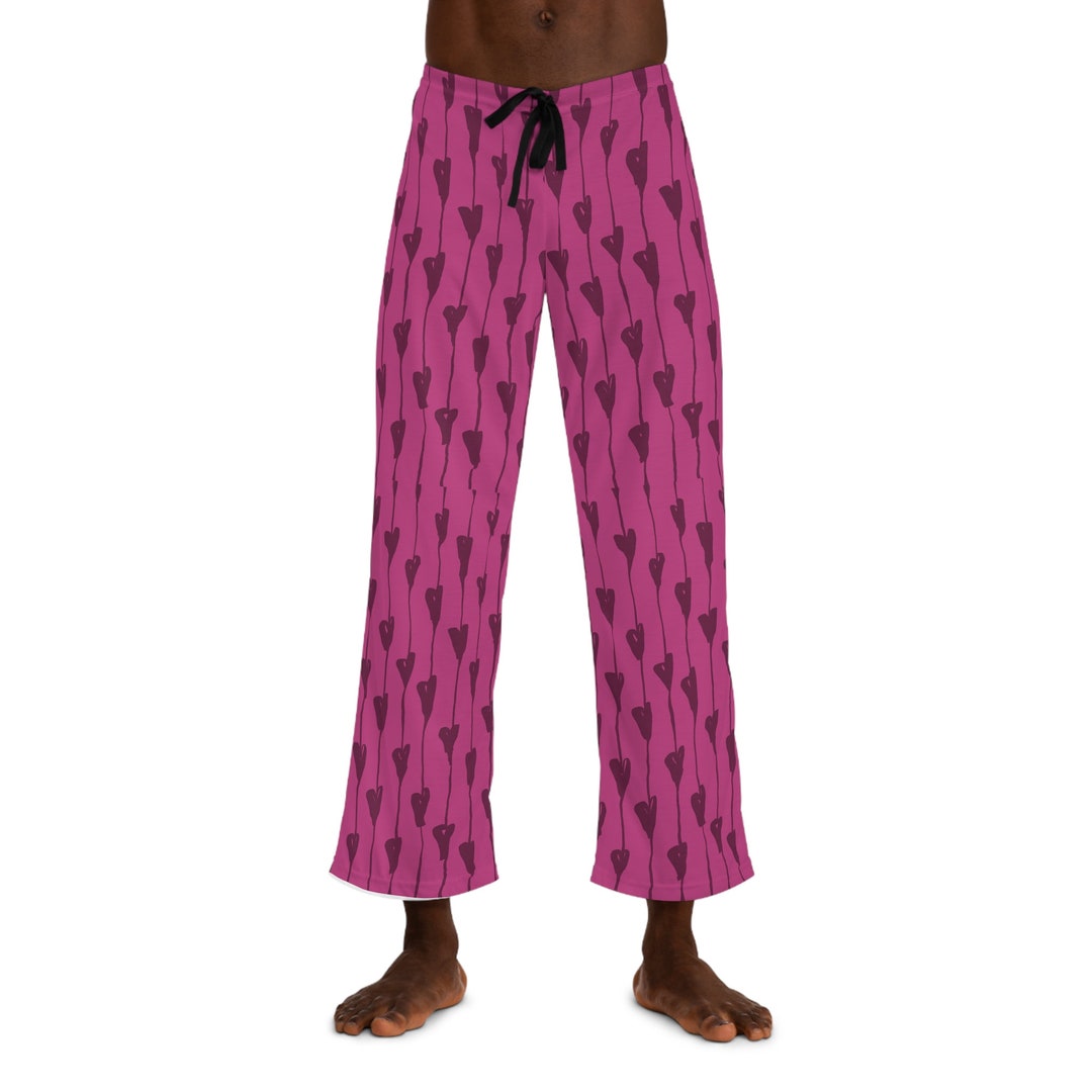 Hot Pink Men's Pajama Pants Father's Day Gift Pajama Gift Comfy Pajama ...