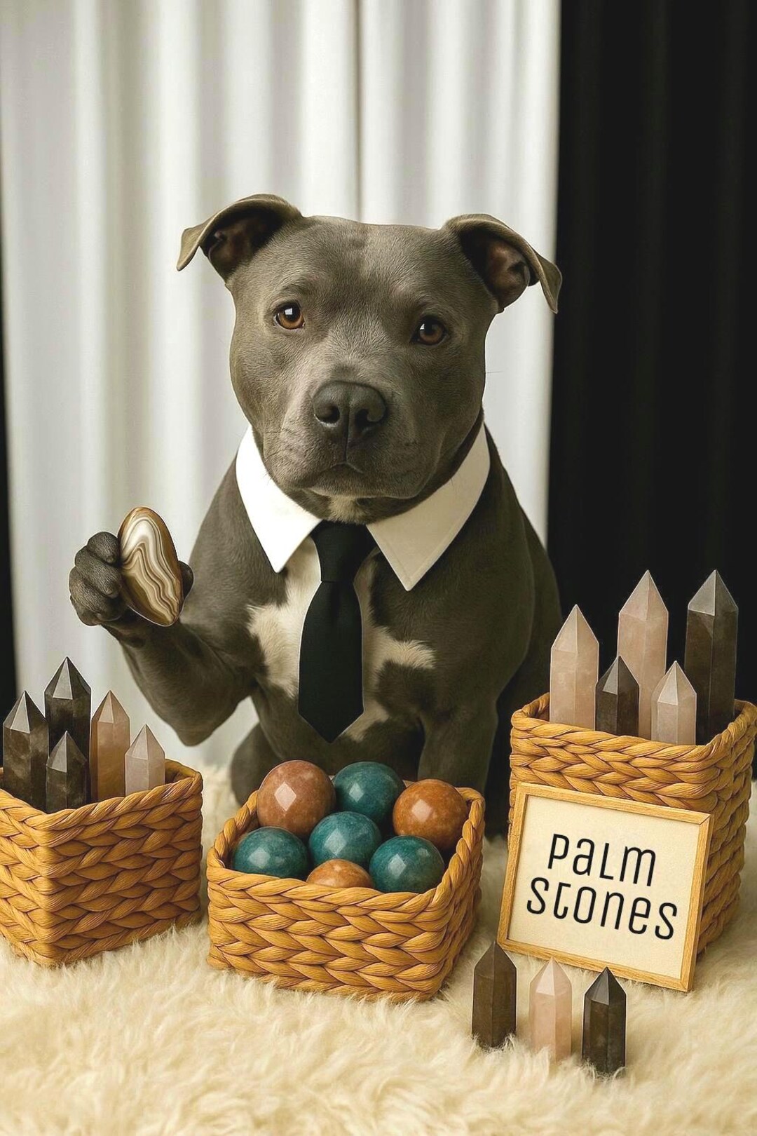Palm Stone Crystal - the Pitbull Picks - Etsy