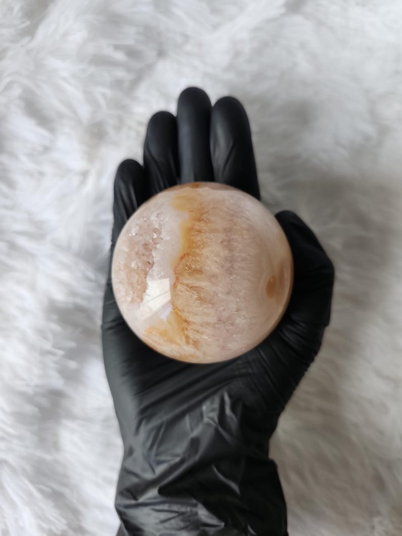 Flower Agate Sm/md Crystal Sphere | Relaxation | Growth | Confidence ...