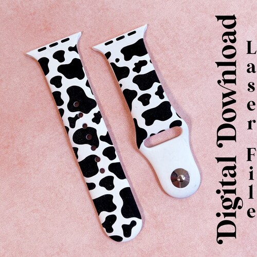 Cow Print Watch Band File Digital Download Cow Pattern - Etsy