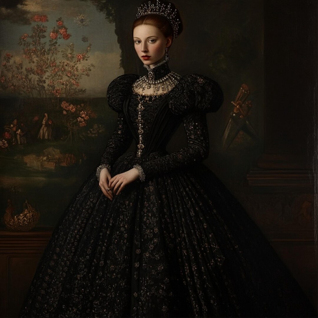 Royal Queen Portrait From Photo, Custom Royal Portrait From Photo ...