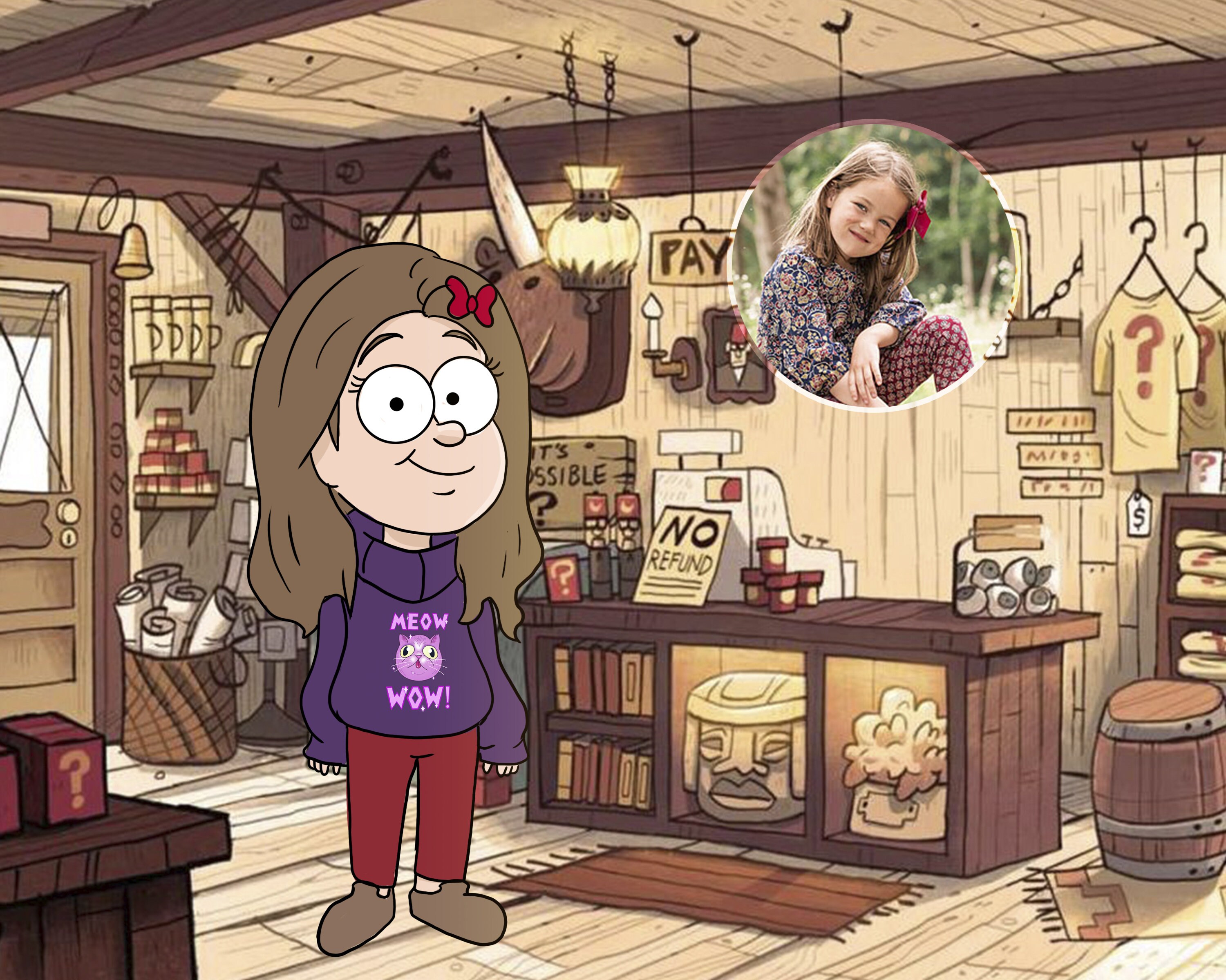 Art & Collectibles Digital cartoon portrait Birthday Gift HQ Gravity ...