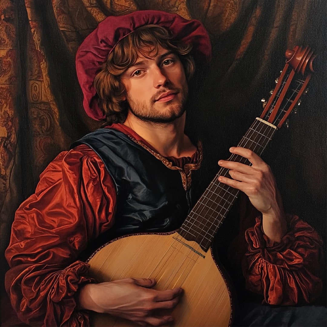 Medieval Royal Portrait Medieval Noble, Renaissance Man Portrait ...