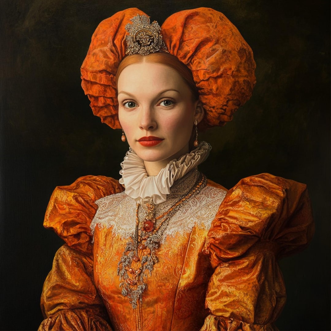 Custom Royal Portrait, Custom Queen Portrait From Photo, Renaissance ...