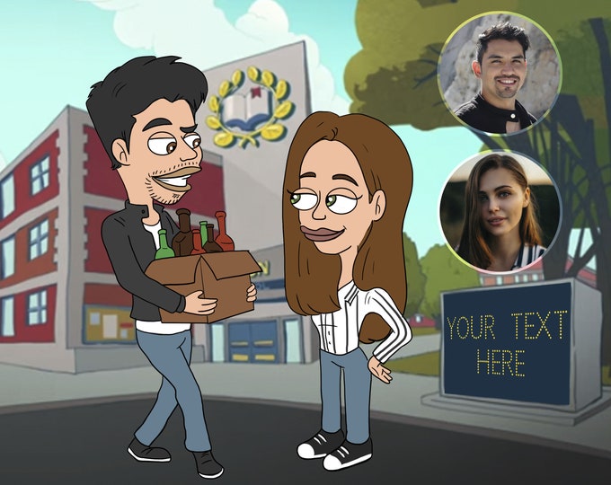We Draw You in Your Favorite Animated TV Show Style, Custom Cartoon ...