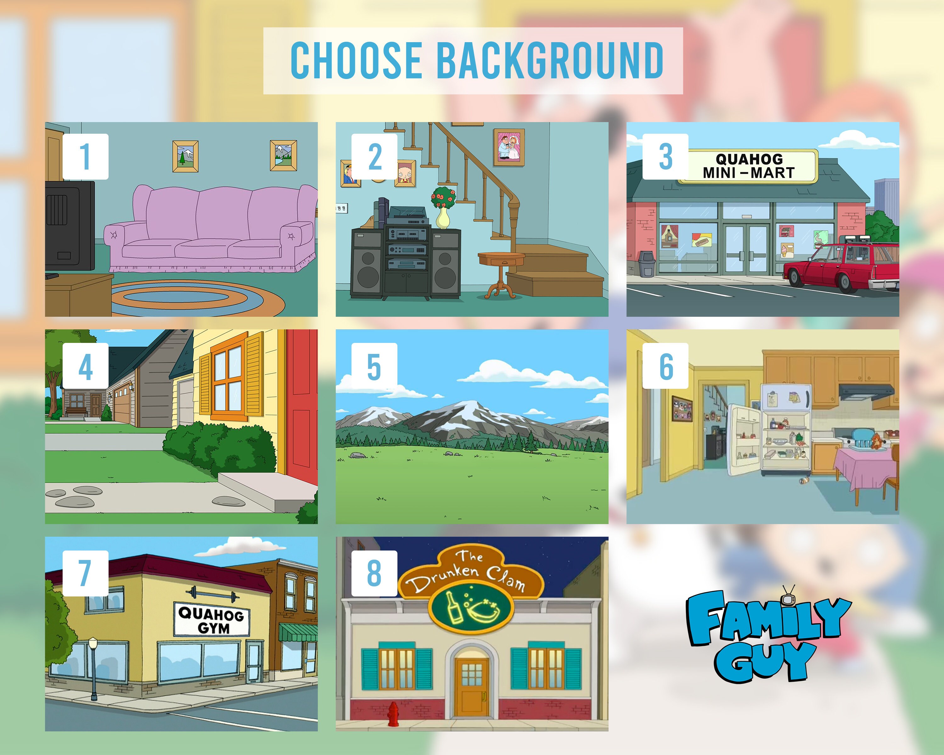 Family Guy Portrait Custom Family Portrait Personalized - Etsy