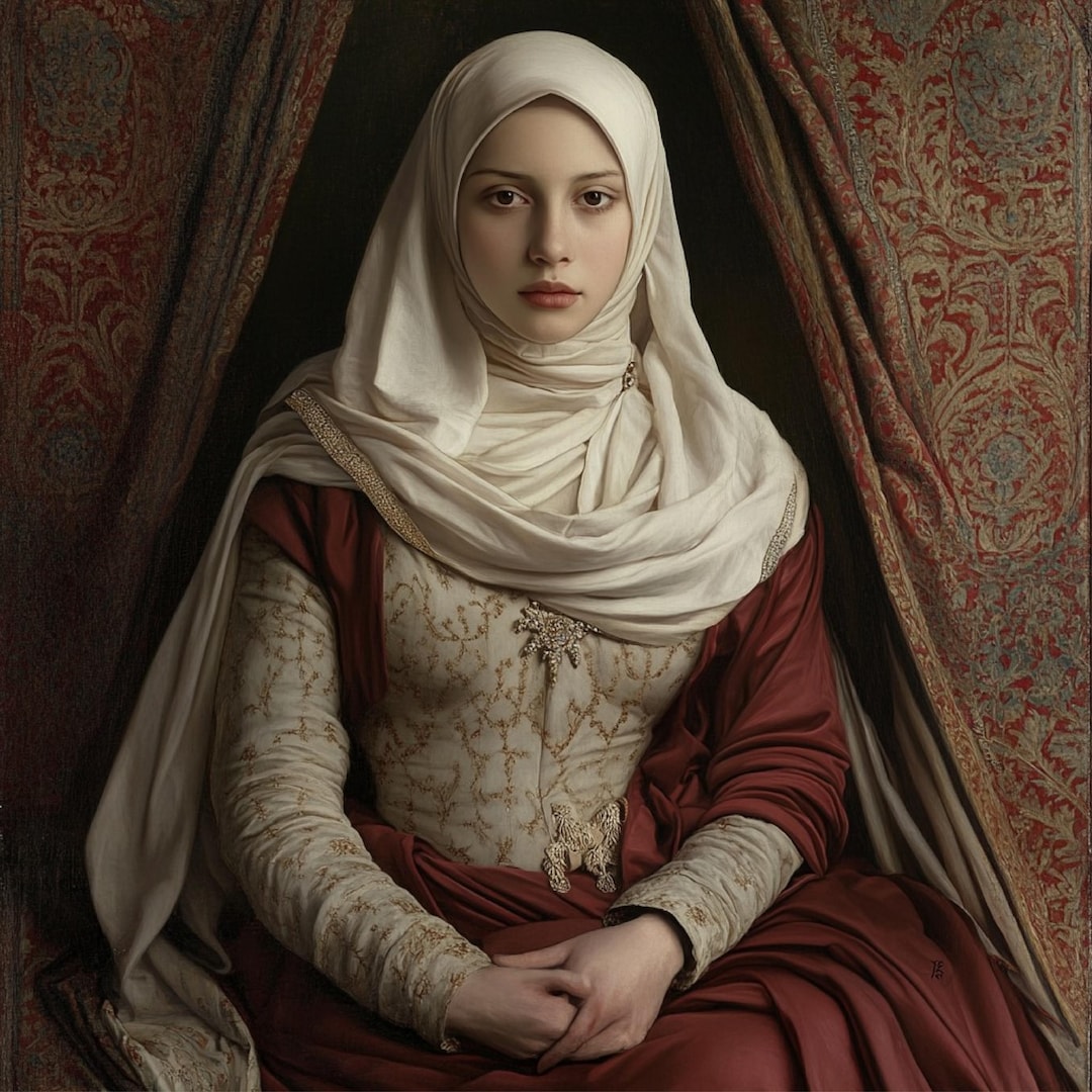 Custom Historical Portrait, Eastern Princess Portrait From Photo ...