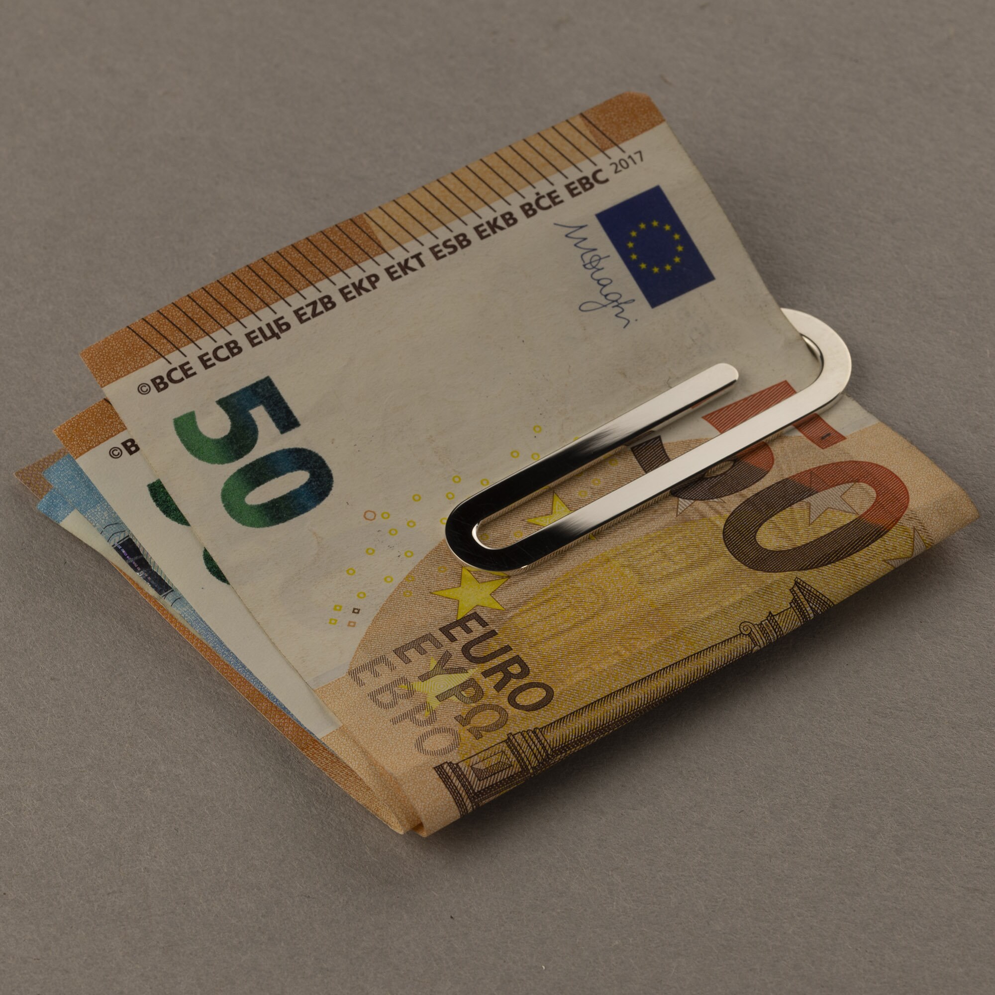 Money Clip Long Flat in Sterling Silver 925 Handmade in Italy ...